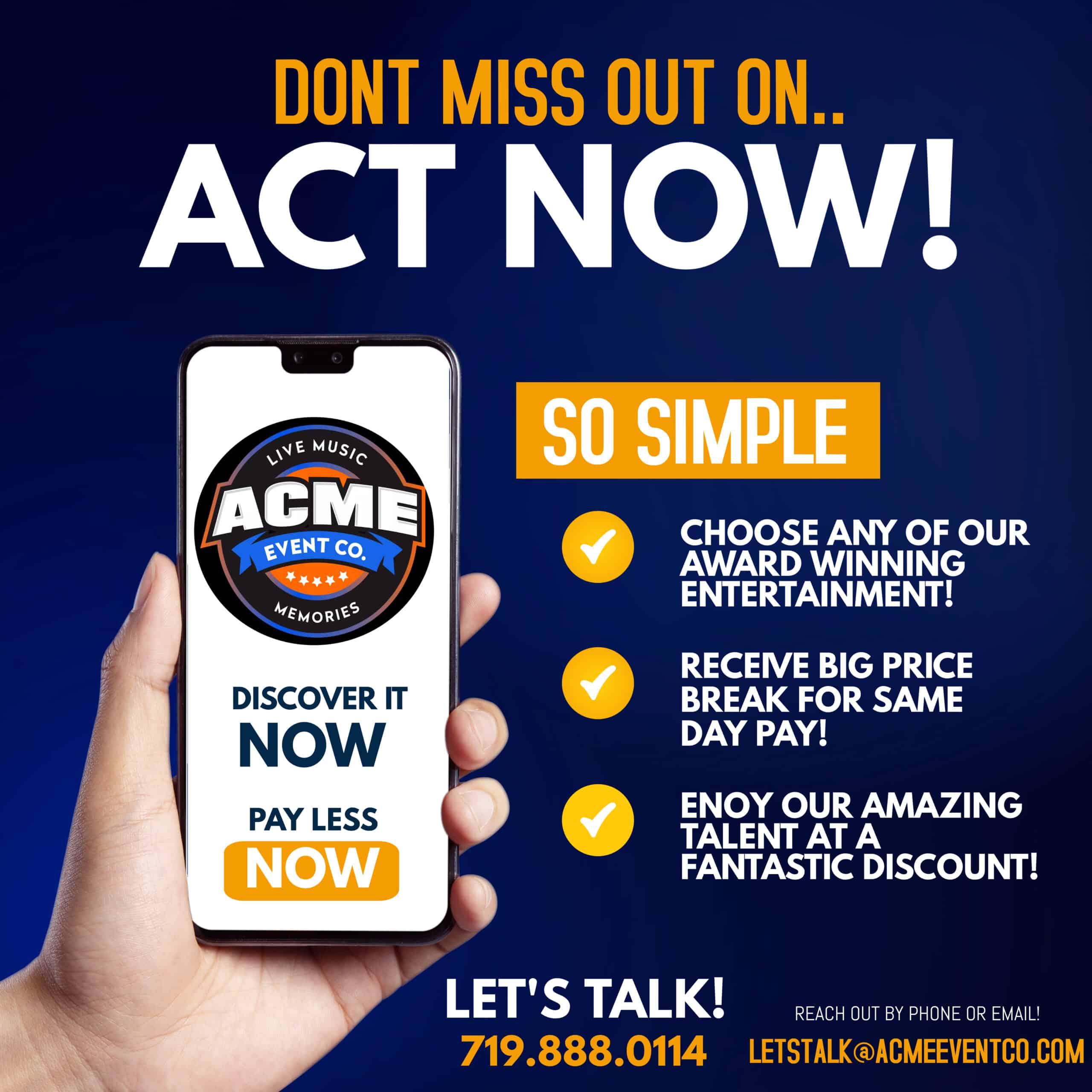 Solo/Duo Acts - ACME EVENT CO